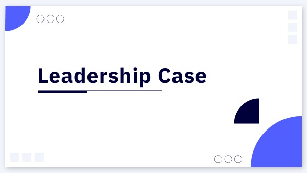 Leadership Case