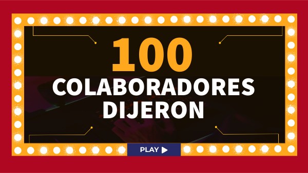 Copia - 100 colaboradores dijeron | Genially