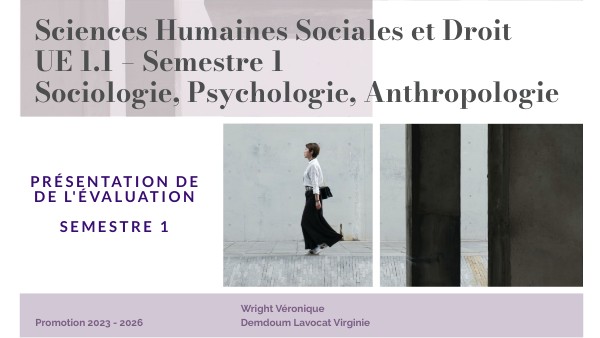 UE 1.1 - Présentation Eval 1.1 S1 2023-2026 | Genially