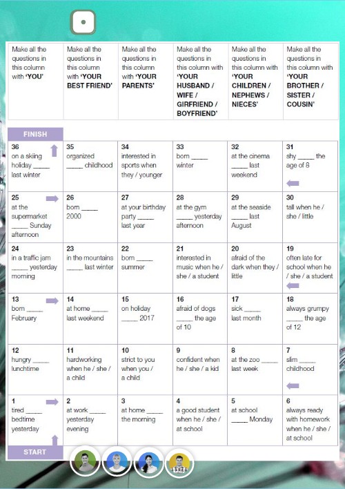 A1.2. Was/were + Prepositions of time | Genially