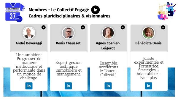 Collectif Engagé x Maison des cadres - Bios | Genially