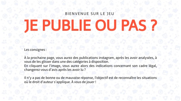 Je publie ou pas ? | Genially