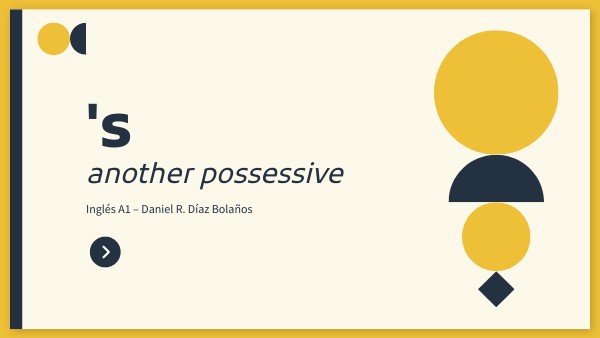 Grammar. Possessive 's | Genially