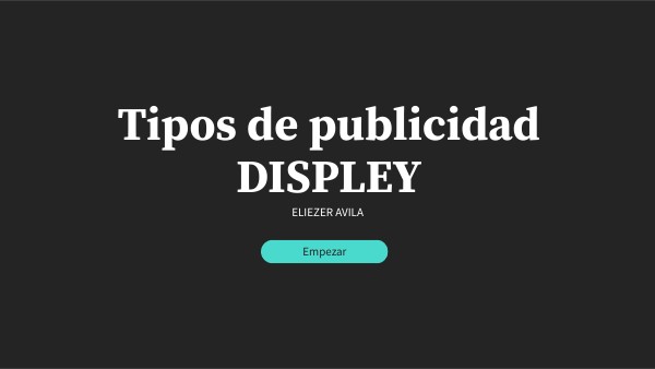 TIPOS DE DISPLAY