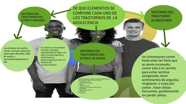¿De qué elementos se compone cada uno de los trastornos de la adolesce