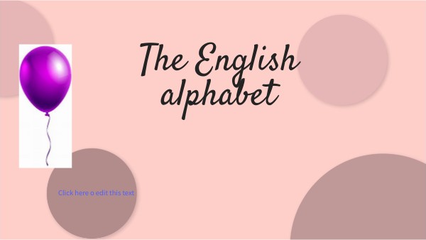The English Alphabet