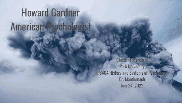 Howard Gardner ~ American Psychologist | Genially