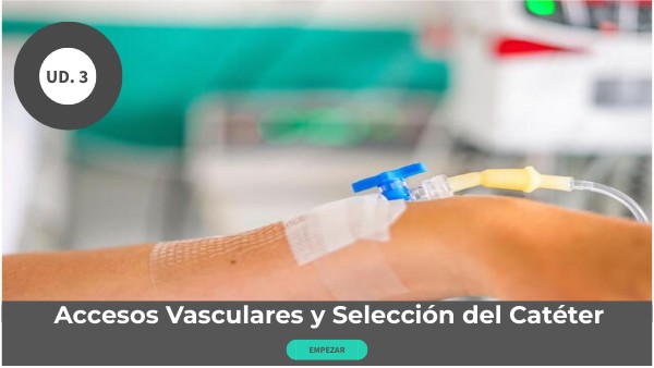 Unidad 3. Accesos Vasculares y Selección del Catéter | Genially