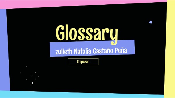 Glossary | Genially