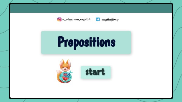 Prepositions | Genially