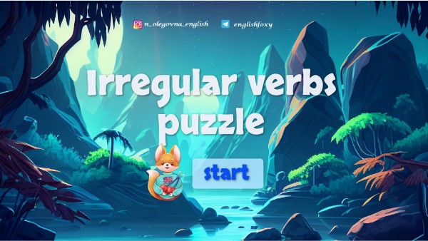 Irregular verbs puzzle | Genially