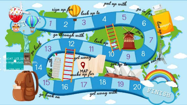 Phrasal verbs Board game | Genially
