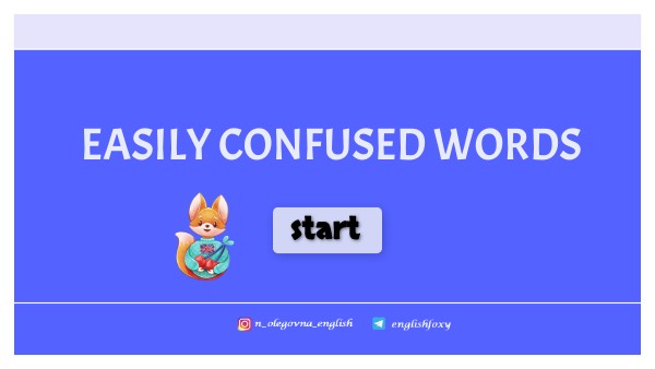 Easily confused words | Genially