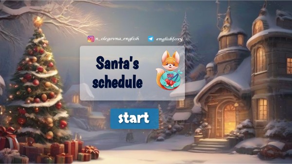 Santa's schedule | Genially