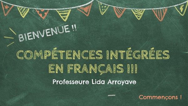 COMPÉTENCES INTÉGRÉES EN FRANÇAIS III - UNIVALLE