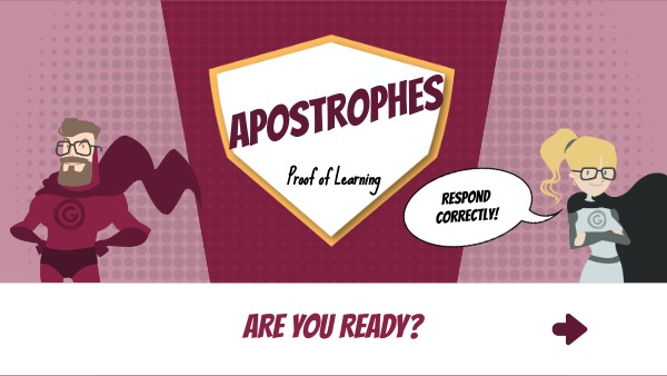 Apostrophes Proof of Learning