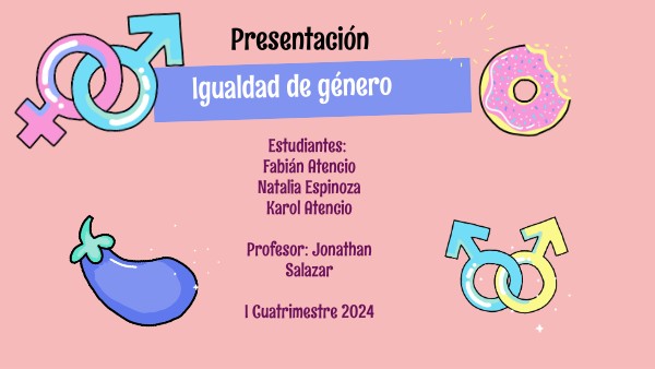 PRESENTACIÓN IGUALDAD DE GÉNERO | Genially