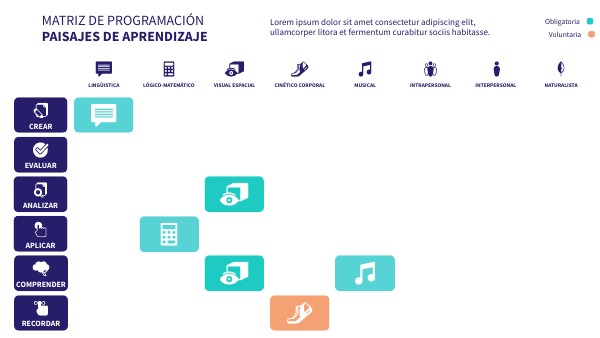 matriz de programación