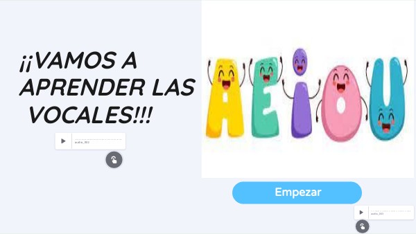 APRENDEMOS LAS VOCALES | Genially