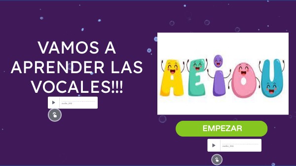 APRENDEMOS LAS VOCALES | Genially