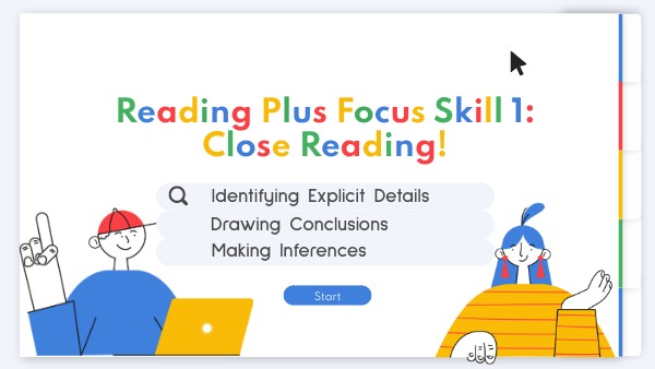 RDG+ Focus Skill 1: Close Reading