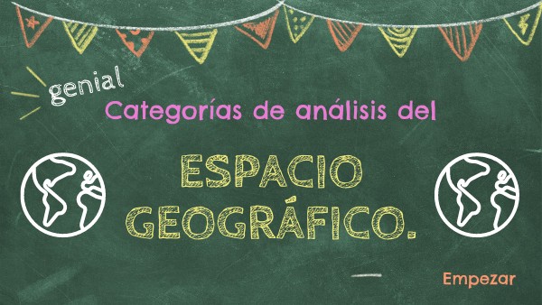 Categorías de análisis del espacio geográfico | Genially