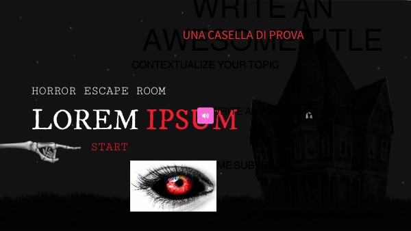 HORROR ESCAPE ROOM PROVA 1 | Genially