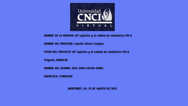 PLANEACIÓN Y CONTROL DE PROYECTO FIN B PROYECTO MODULAR | Genially