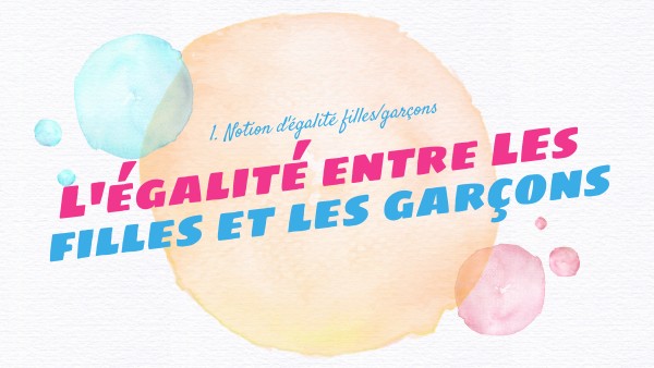 égalité filles/garçons -CP/CE1 | Genially