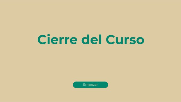 S6, Cierre del Curso | Genially