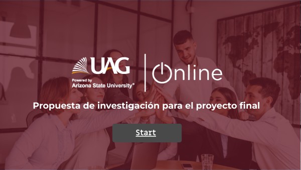 Research proposal for the final project. | Genially