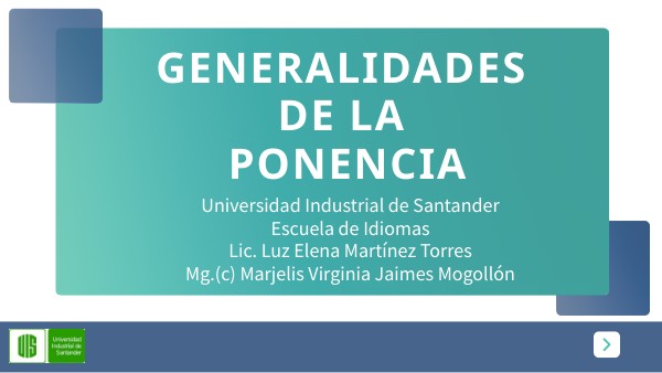 GENERALIDADES PONENCIA | Genially