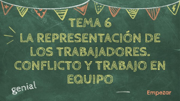 FOL TEMA 7 1º PARTE LA REPRESENTACION DE LOS TRABAJADORES | Genially