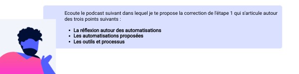 Podcast correction étape 1 | Genially