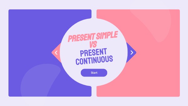 Present simple vs Present Continuous | Genially