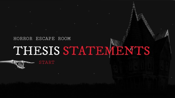 Thesis Statement Escape Room | Genially