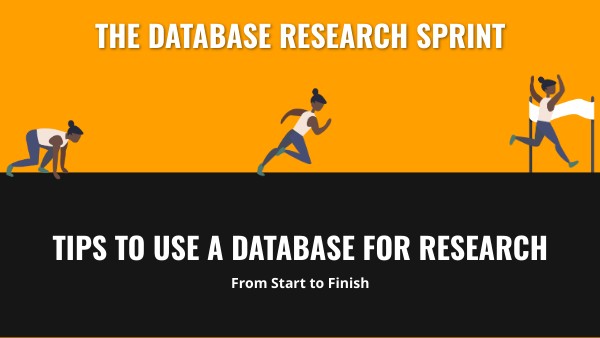 The Database Research Sprint Slideshow