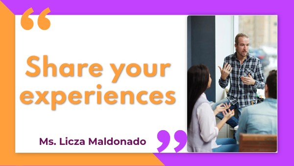 Topic 3: Share your experiences_Public Speaking Class | Genially