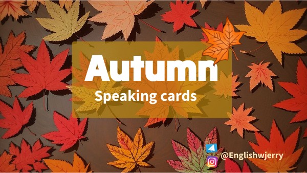 Autumn speaking cards | Genially