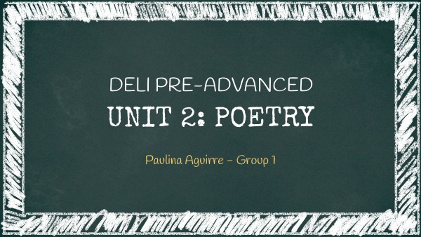 DELI (POETRY UNIT-1)