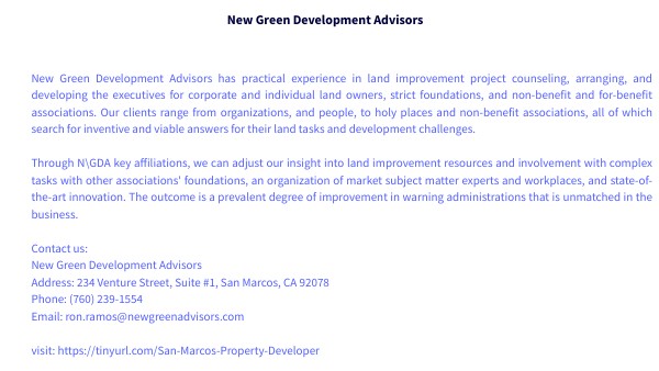 New Green Development Advisors