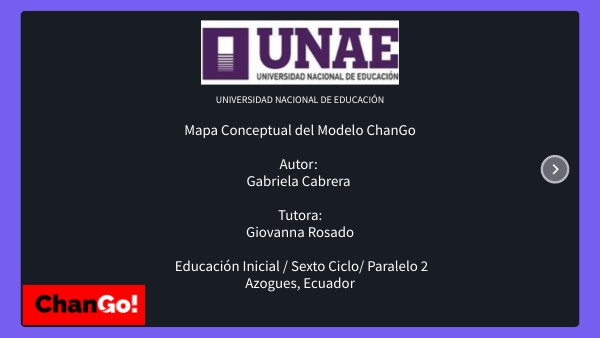 MAPA CONCEPTUAL MODELO CHANGO | Genially