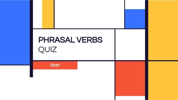 Phrasal verb quiz | Genially