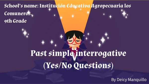Past simple interrogative | Genially