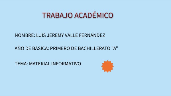 MATERIAL INFORMATIVO | Genially