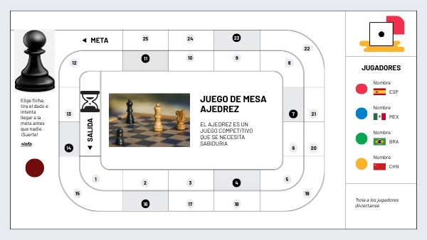 JUEGO DE MESA SOBRE EL AJEDREZ | Genially