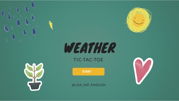 Weather. Tic Tac Toe | Genially