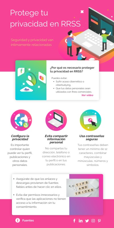Proteger tu privacidad en RRSS