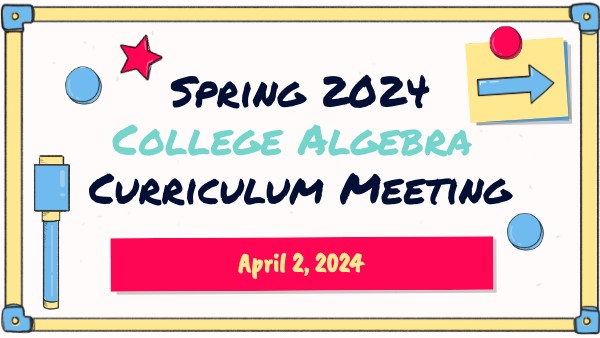 College Algebra Spring 2024