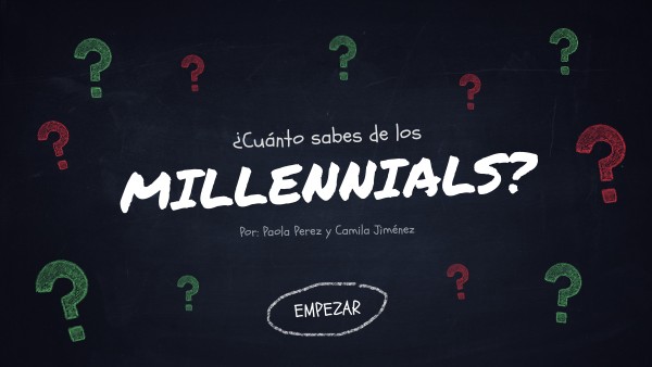 QUIZ MILLENNIALS | Genially